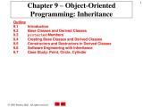 Ppt Chapter 9 Object Oriented Programming Inheritance Powerpoint
