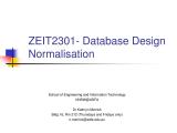 Ppt Zeit2301 Database Design Normalisation Powerpoint Presentation