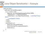 Ppt Object Serialization And Persistence Powerpoint Presentation