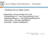 Ppt Object Serialization And Persistence Powerpoint Presentation