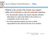 Ppt Object Serialization And Persistence Powerpoint Presentation