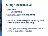 Ppt String Class In Java Powerpoint Presentation Free Download Id