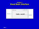 Ppt Chapter 2 Visual Basic Interface Powerpoint Presentation Free
