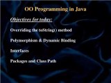 Ppt Oo Programming In Java Powerpoint Presentation Free Download