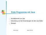 Ppt Erste Programme Mit Java Powerpoint Presentation Free Download