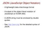 Ppt Json Javascript Object Notation Powerpoint Presentation Id