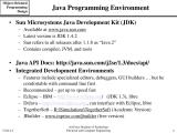 Ppt Object Oriented Programming Design Topic 1 The Java Environment