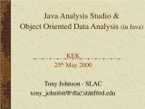 Ppt Java Analysis Studio Object Oriented Data Analysis In Java