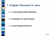 Ppt 1 Program Structure In Java Powerpoint Presentation Free