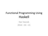 Ppt Functional Programming Using Haskell Powerpoint Presentation