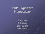 Ppt Php Hypertext Preprocessor Powerpoint Presentation Free