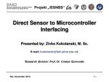 Ppt Direct Sensor To Microcontroller Interfacing Powerpoint