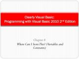 Ppt Clearly Visual Basic Programming With Visual Basic 2010 2 Nd
