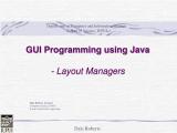 Ppt Java Gui Programming With Layout Managers Efficient Layout