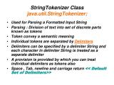 Ppt Stringtokenizer Class Powerpoint Presentation Free Download Id