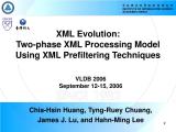 Ppt Xml Evolution Two Phase Xml Processing Model Using Xml
