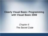 Ppt Clearly Visual Basic Programming With Visual Basic 2008