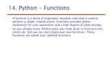 Ppt 14 Python Functions Powerpoint Presentation Free Download
