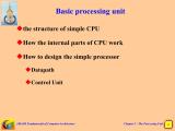 Ppt Chapter 3 โพรเซสเซอร และการทำงาน The Processing Unit Powerpoint