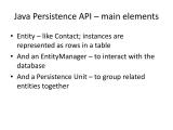 Ppt The Java Persistence Api Powerpoint Presentation Free Download