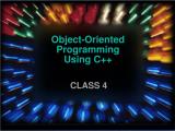 Ppt Object Oriented Programming Using C Powerpoint Presentation