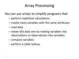 Ppt Simplify Programs With Array Processing In Sas Programming