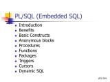 Ppt Pl Sql Embedded Sql Powerpoint Presentation Free Download Id