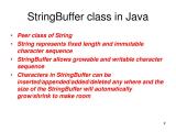 Ppt Exploring Stringbuffer Class In Java Powerpoint Presentation