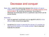 Ppt Lecture 7 Algorithms Design Techniques Decrease And Conquer