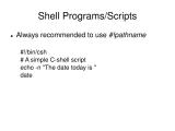 Ppt Chapter 4 The Unix Shells Bourne Shell Korn Shell C Shell