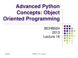 Ppt Advanced Python Concepts Object Oriented Programming Powerpoint