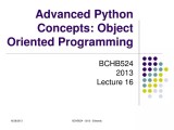 Ppt Advanced Python Concepts Object Oriented Programming Powerpoint
