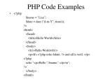 Ppt Php Overview Scripting Vs Programming Code Examples Php Perl