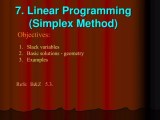 Ppt 7 Linear Programming Simplex Method Powerpoint Presentation