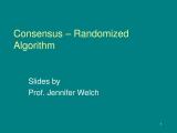 Ppt Consensus Randomized Algorithm Powerpoint Presentation Free