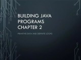 Ppt Building Java Programs Chapter 2 Powerpoint Presentation Free