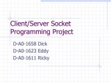 Ppt Client Server Socket Programming Project Powerpoint Presentation