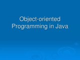 Ppt Object Oriented Programming In Java Powerpoint Presentation Free