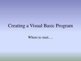Ppt Visual Basic Programming Guide Form Creation Code