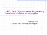 Ppt Cs202 Java Object Oriented Programming Encapsulation Inheritance