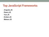 Ppt Top 5 Javascript Frameworks Powerpoint Presentation Free