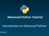 Ppt Advanced Python Tutorial Learn Advanced Python Concepts