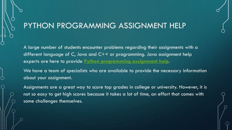 Python Programming Assignment Help Ppt - High Quality Nature Art - Desktop