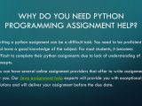 Ppt How Do I Get The Best Python Programming Assignment Help Online