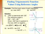 Ppt Mastering Trigonometric Functions Finding Reference Angles And