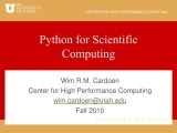 Ppt Python For Scientific Computing Powerpoint Presentation Free