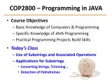 Ppt Cop2800 Computer Programming Using Java Powerpoint Presentation