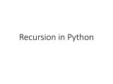 Ppt Recursion In Python Powerpoint Presentation Free Download Id