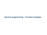 Ppt Maximizing Efficiency With Generic Programming A Function