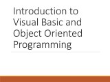 Ppt Introduction To Visual Basic Data Hierarchy Languages And